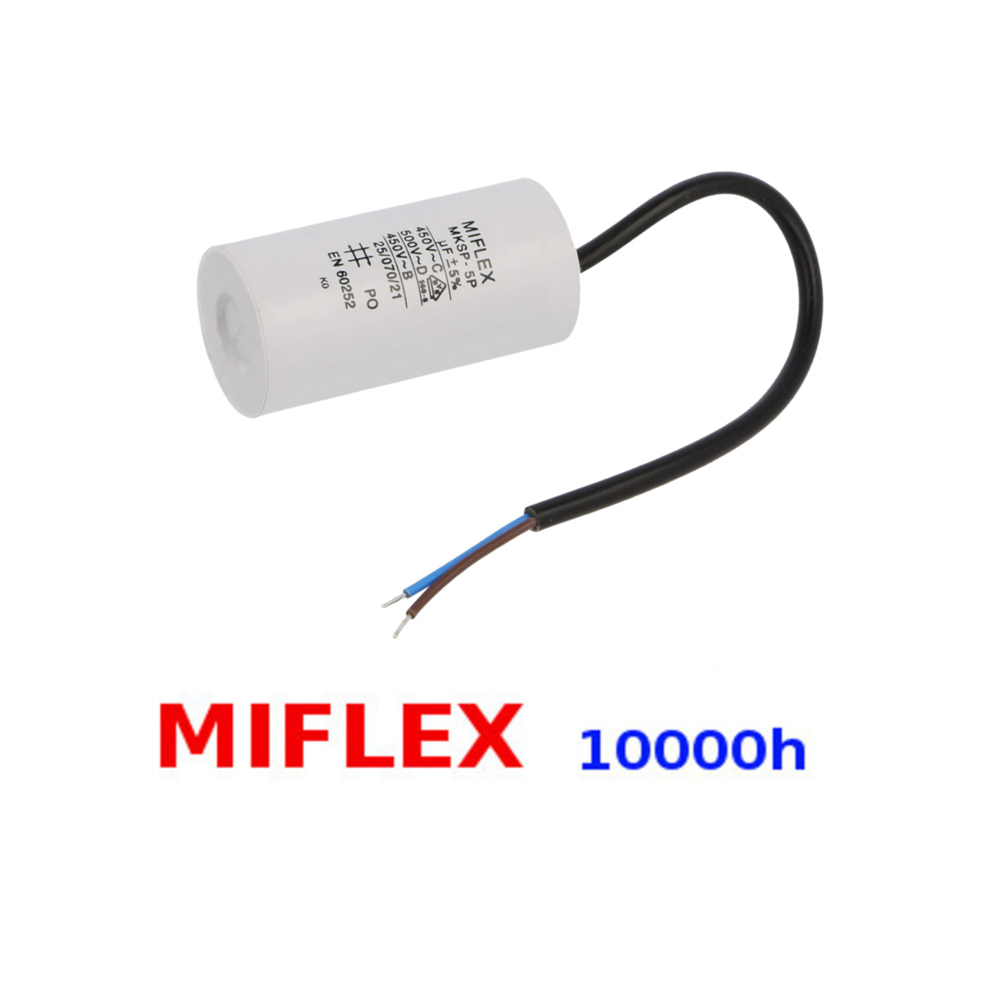 MIFLEX 10uF 450Vac motor capacitor POLISH V1